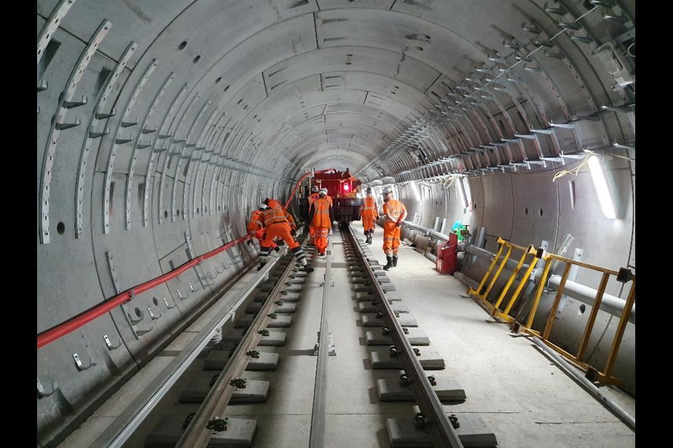 Northern Line extension due to open in September 2021 as trackwork ...